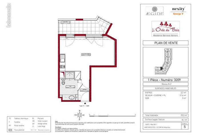 Quartiers Ouest, Cleunay, La Prévalaye : Appartement 1 pièce à vendre