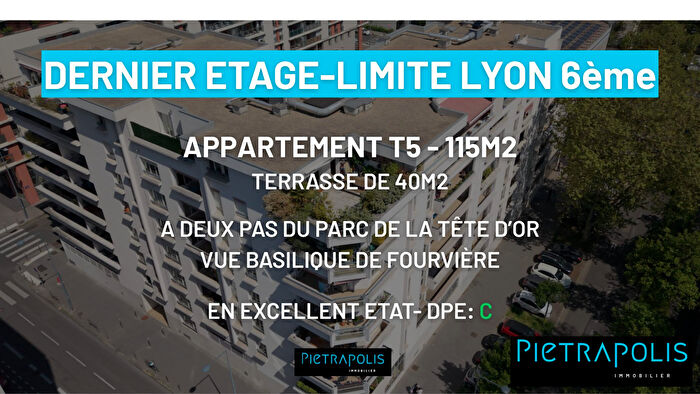 Appartement 5 pièces à Villeurbanne, à vendre