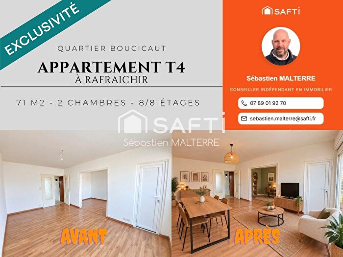 Chalon-sur-Saône, Boucicaut : Appartement 4 pièces à vendre