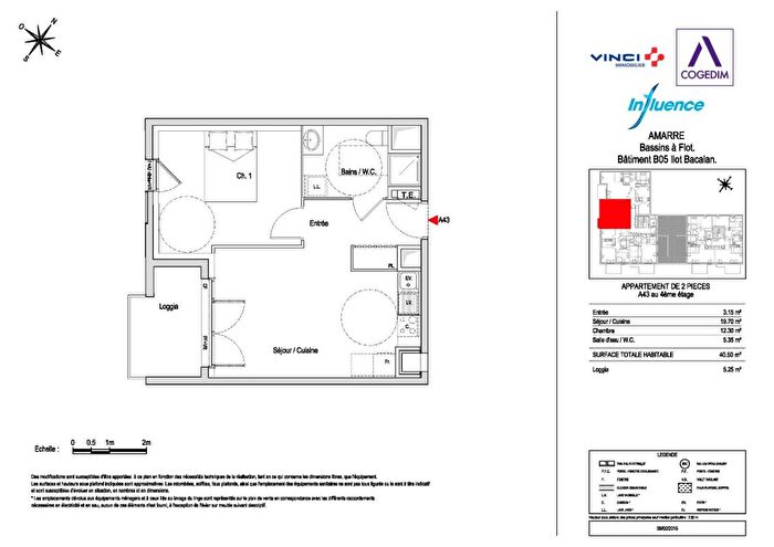Appartement 2 pièces à louer à Bordeaux, Bassins à Flot