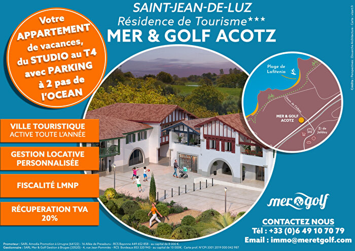 Appartement à vendre - Saint-Jean-de-Luz, Chibaou Berria, Acotz, Beraun - 1 pièce