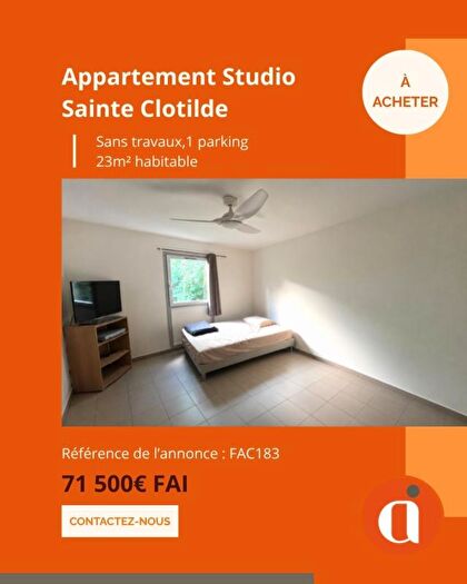 Saint-Denis - Appartement 1 pièce à vendre
