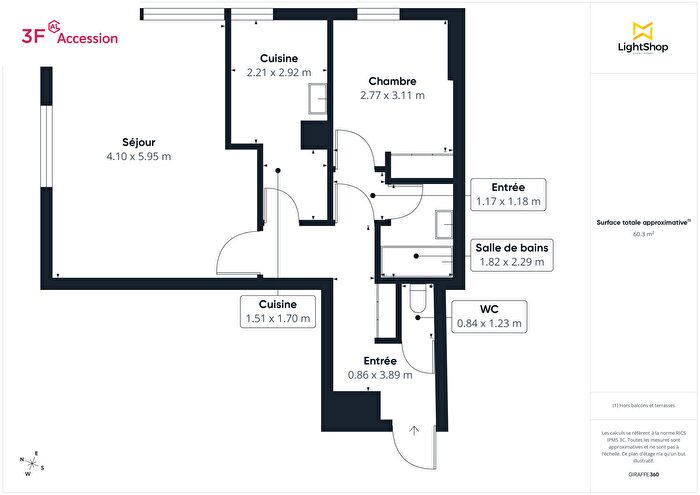 Appartement 2 pièces à vendre - Choisy-le-Roi, Gondoles