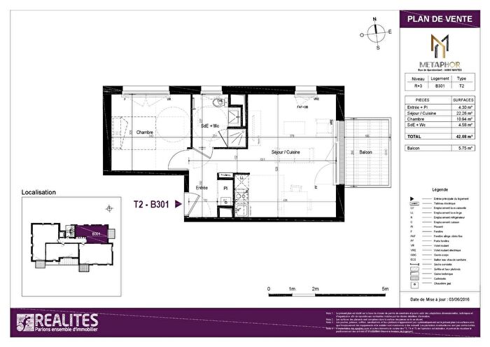 Nantes, Les Bruyères, La Géraudière : Appartement 2 pièces à louer