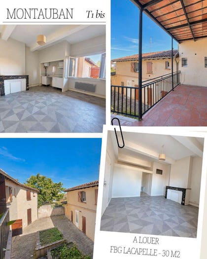 Centre Ville, Montauban - Appartement 1 pièce à louer
