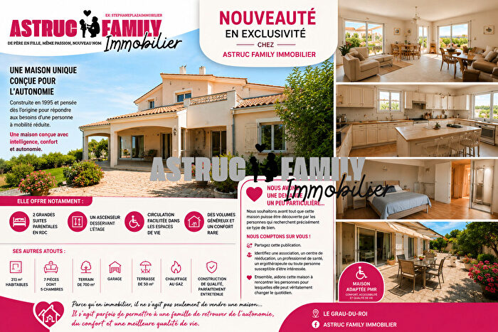 Maison 7 pièces à vendre à Le Grau-du-Roi, Espiguette, Elysée, Bon Séjour, Soleil, Marine, Salonique