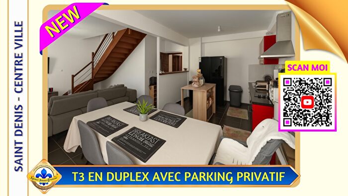 Appartement à vendre - Saint-Denis - 3 pièces - 2 chambres