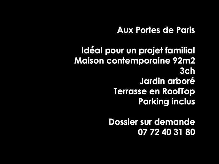 Appartement à vendre - Saint-Denis, La Plaine Saint-Denis - 4 pièces - 3 chambres