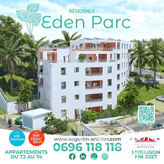 Appartement à vendre - Le Lamentin - 3 pièces - 2 chambres