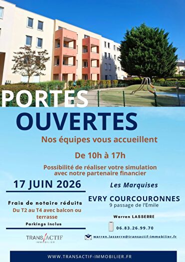 Appartement 2 pièces à vendre à Courcouronnes, Marquis de Raies