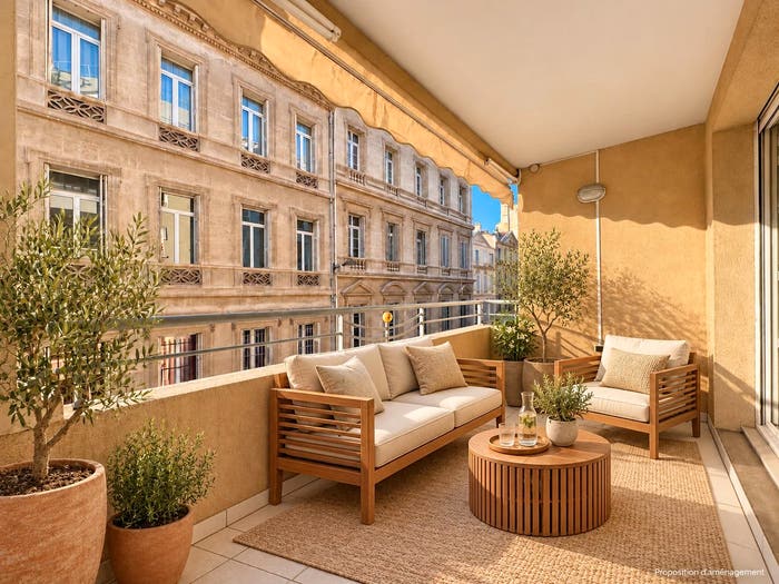 Appartement 3 pièces à vendre - Marseille 6ème, Palais de Justice