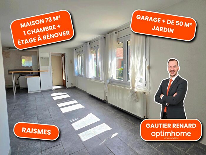 Maison 4 pièces à Raismes, Lagrange, Sabatier, Pinson, à vendre