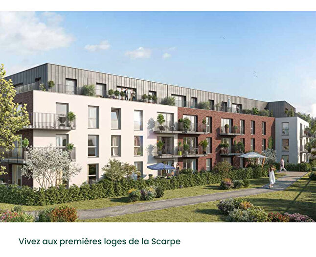 Appartement à vendre - Douai, Centre-ville - 2 pièces - 1 chambre