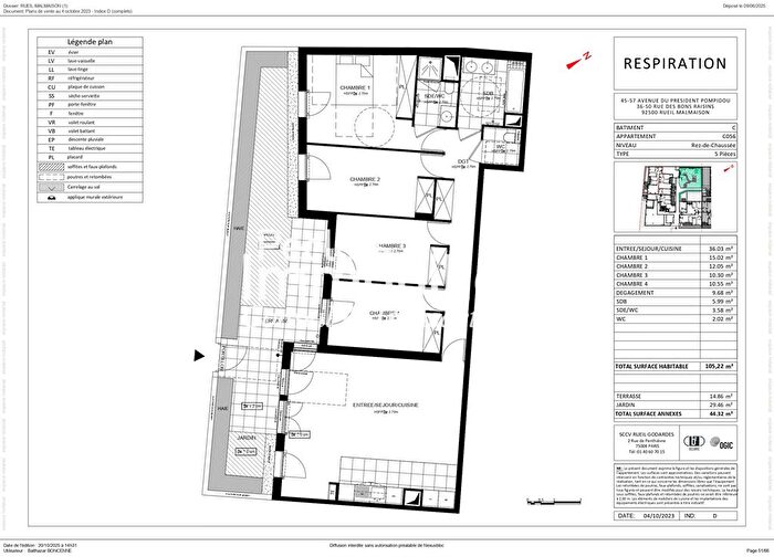 Appartement 5 pièces à vendre - Rueil-Malmaison, Plateau