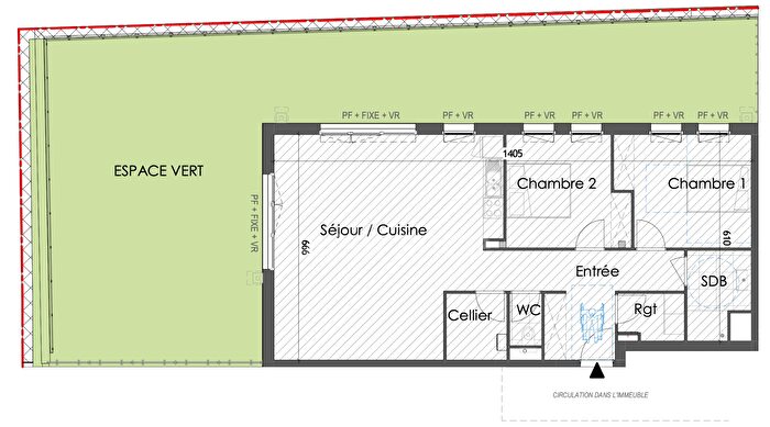 Appartement 3 pièces à vendre à Wimille