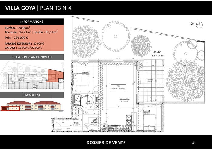 Appartement 3 pièces à Albi, Quartiers Ouest, Pointe de Marre, à vendre