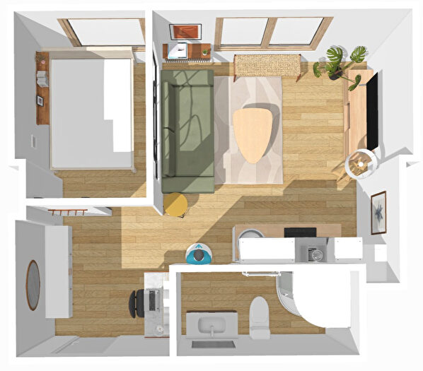 Appartement à vendre - Boulogne-Billancourt, Menus, Jean Baptiste Clément - 2 pièces - 1 chambre