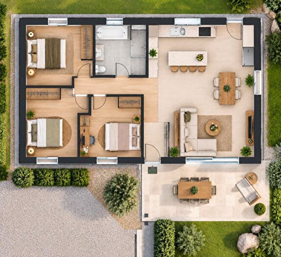 Alleins - Maison 4 pièces à louer
