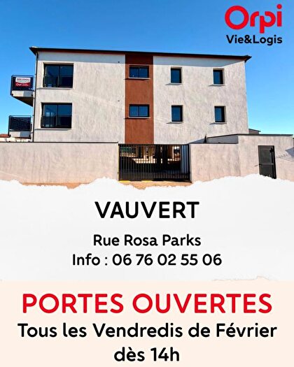 Appartement à vendre - Vauvert - 2 pièces - 1 chambre