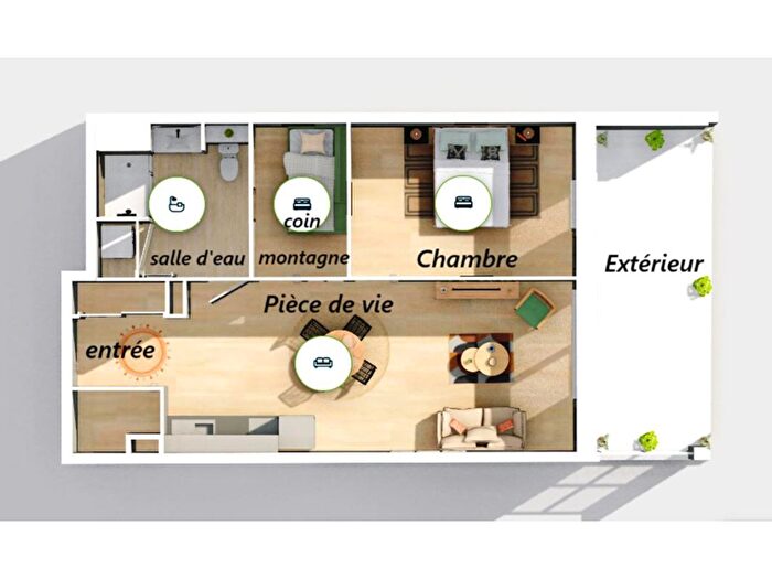 Appartement 2 pièces à Saint-Chaffrey, à vendre