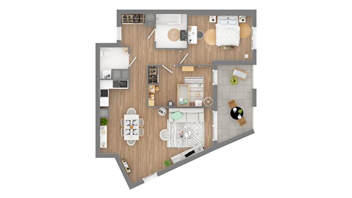Appartement 3 pièces à Fleury-sur-Orne, à louer