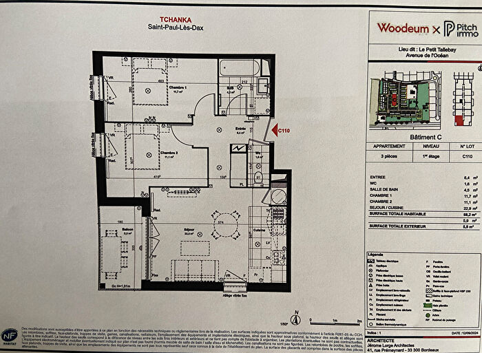 Appartement 3 pièces à Saint-Paul-lès-Dax, La Pince, La Pigneraie, Lesbordes, Hontarrède, à vendre