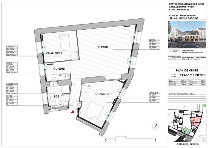 Clichy, Fournier, Pasteur, Bac d'Asnières - Appartement 3 pièces à vendre