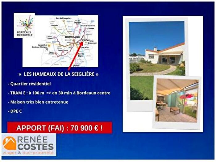 Cenon, Palmer, Gravières - Maison 3 pièces à vendre