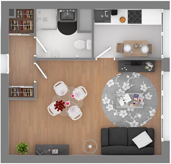 Appartement 1 pièce à louer - Tours, Rabelais, Tonnelle