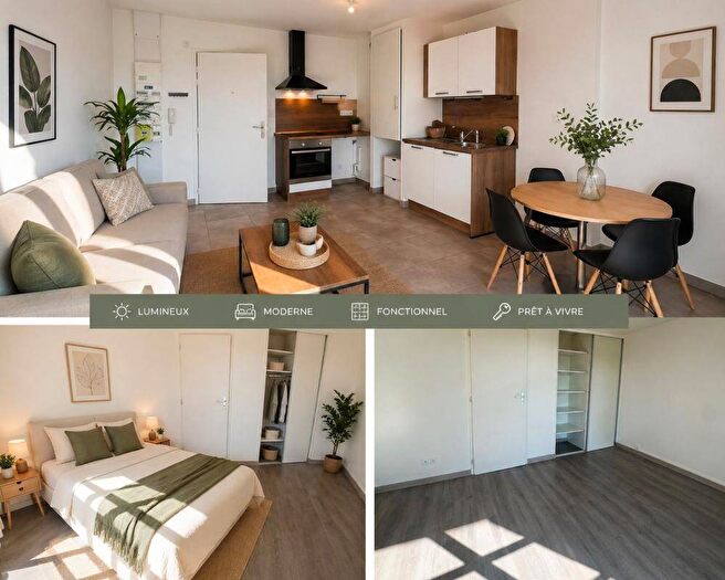 Appartement à louer - Neuville-aux-Bois - 2 pièces - 1 chambre
