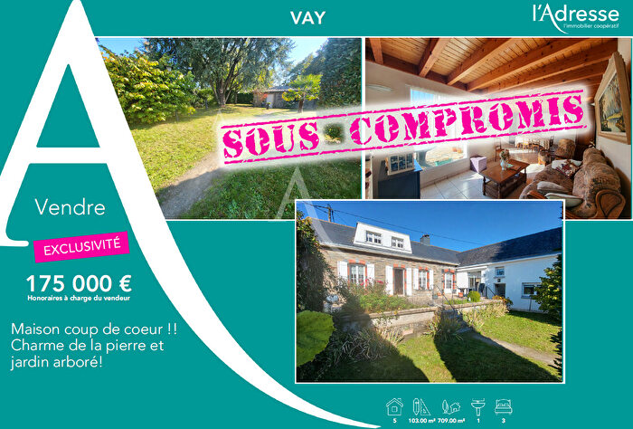 Maison à vendre - Vay - 5 pièces - 3 chambres