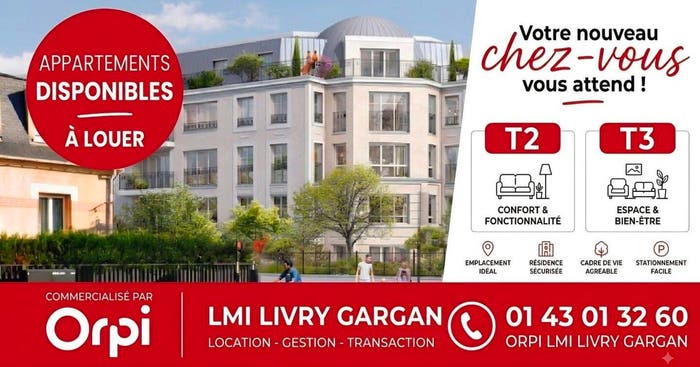 Léon Blum-Winston Churchill, Livry-Gargan - Appartement 3 pièces à louer