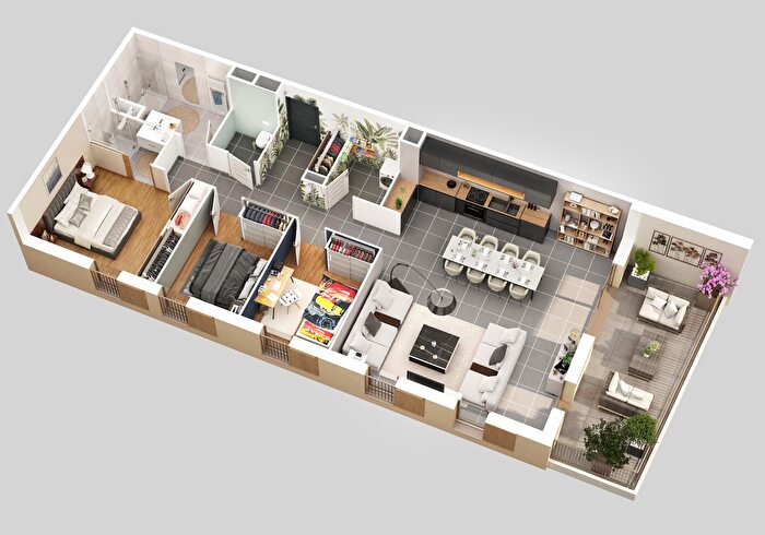 Appartement à vendre - Beaumont-lès-Valence - 4 pièces - 3 chambres