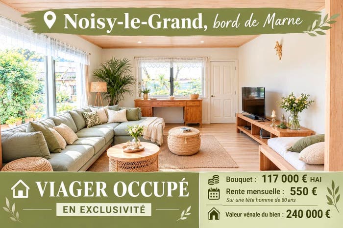 Noisy-le-Grand, Est - Maison 3 pièces à vendre