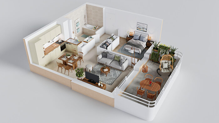 Appartement 2 pièces à Publier, à vendre