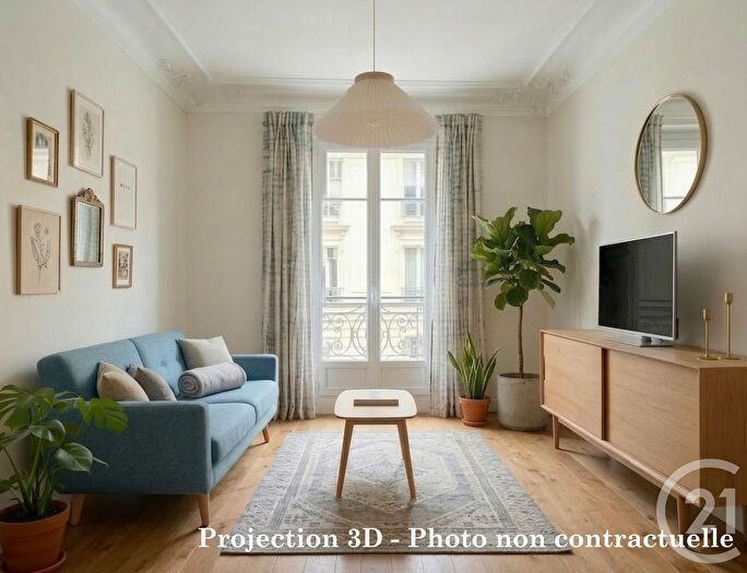 Appartement à vendre - Paris e , Jules Joffrin - 3 pièces - 2 chambres