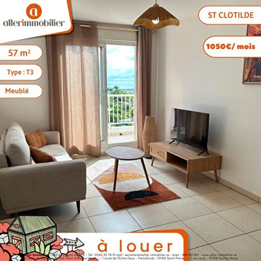 Appartement à louer - Saint-Denis - 3 pièces - 2 chambres