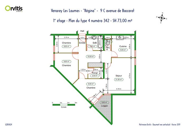 Appartement 4 pièces à Venarey-les-Laumes, à louer