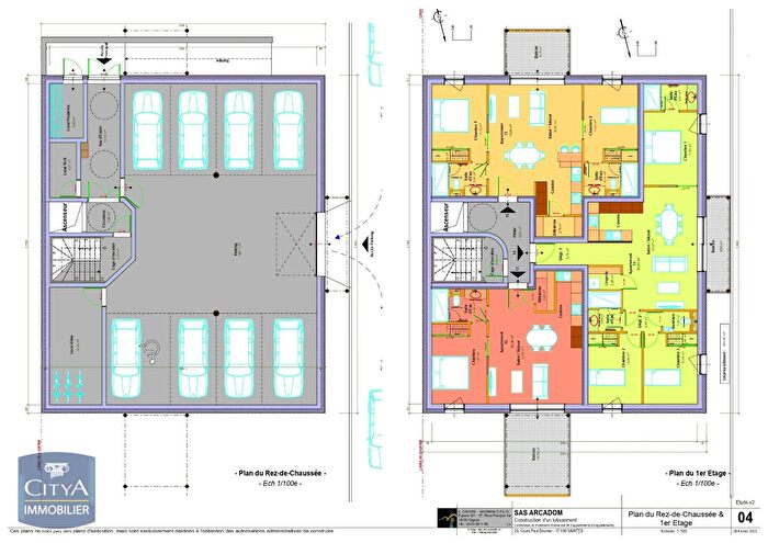 Appartement à vendre - Saintes, Centre-ville - 3 pièces - 2 chambres