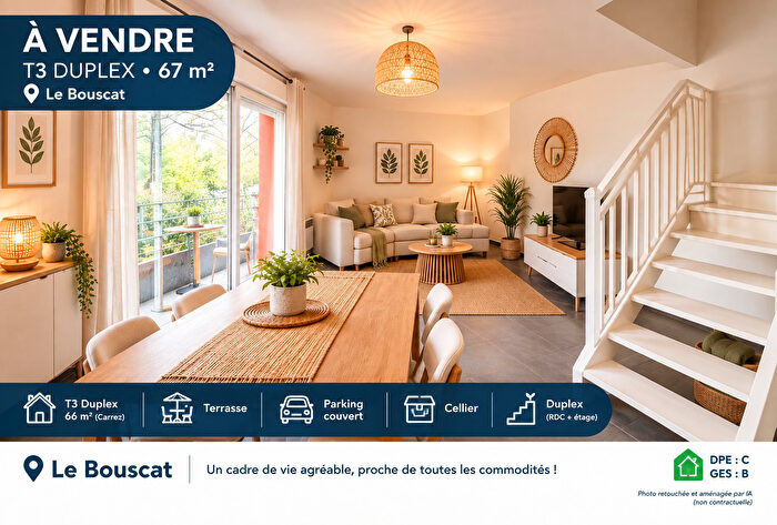 Le Bouscat, La Garenne, Carnot : Appartement 3 pièces à vendre