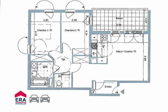 Guyancourt, Le Pont du Routoir - Appartement 3 pièces à vendre