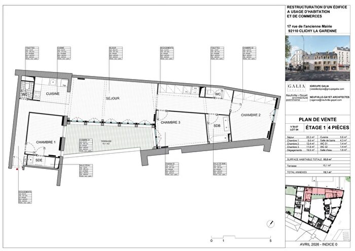 Appartement 4 pièces à vendre - Clichy, Fournier, Pasteur, Bac d'Asnières