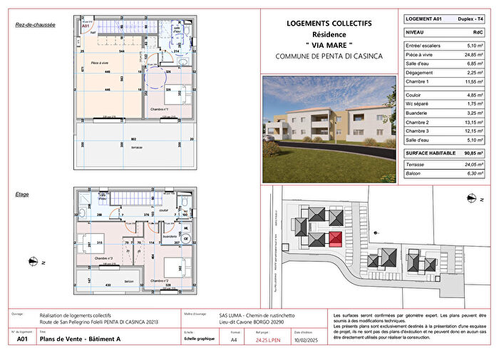 Appartement à vendre - Penta-di-Casinca - 4 pièces - 3 chambres