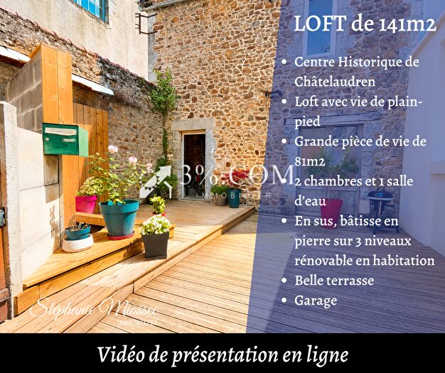 Maison 3 pièces à Châtelaudren, à vendre