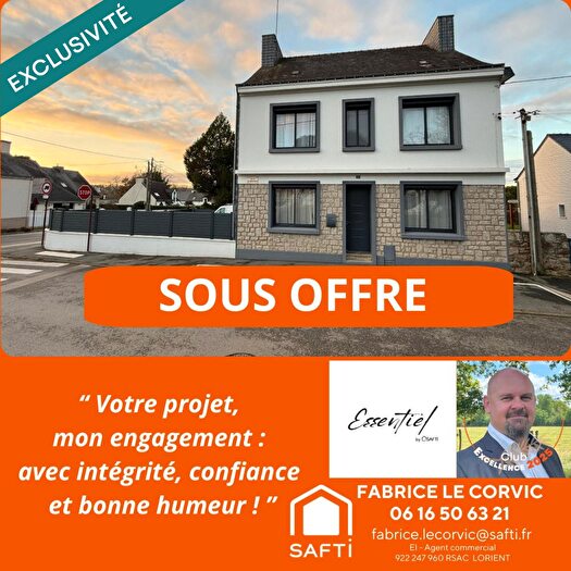 Maison à vendre - Locminé - 5 pièces - 4 chambres