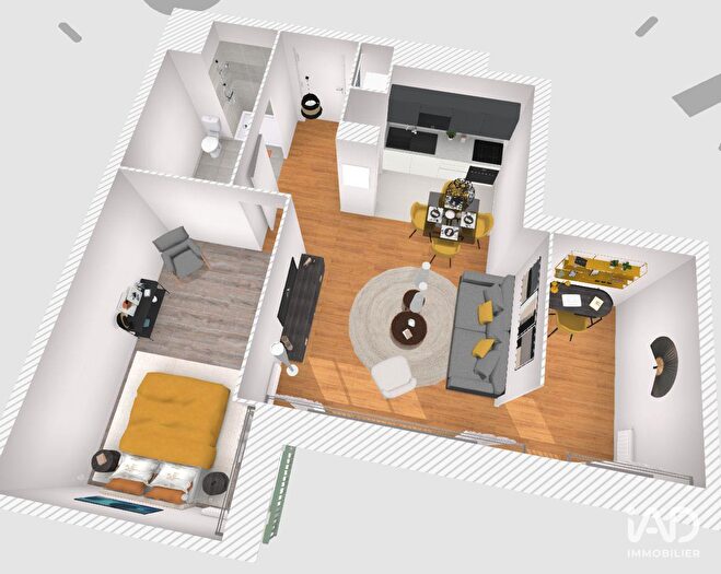 Appartement à vendre - Le Blanc-Mesnil, Nord - 2 pièces - 1 chambre