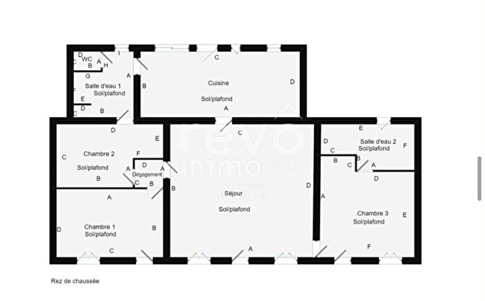 Maison à louer - Chanzeaux - 5 pièces - 3 chambres