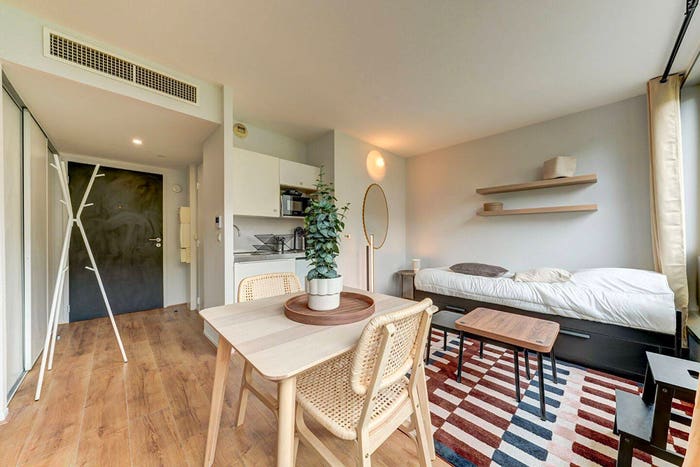 Appartement 1 pièce à La Perralière, Villeurbanne, à louer