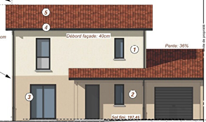 Maison à vendre - Guéreins - 4 pièces - 3 chambres