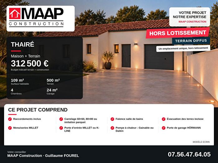 Maison 5 pièces à vendre - Thairé